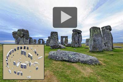 Virtual tour of Stonehenge inner circle.